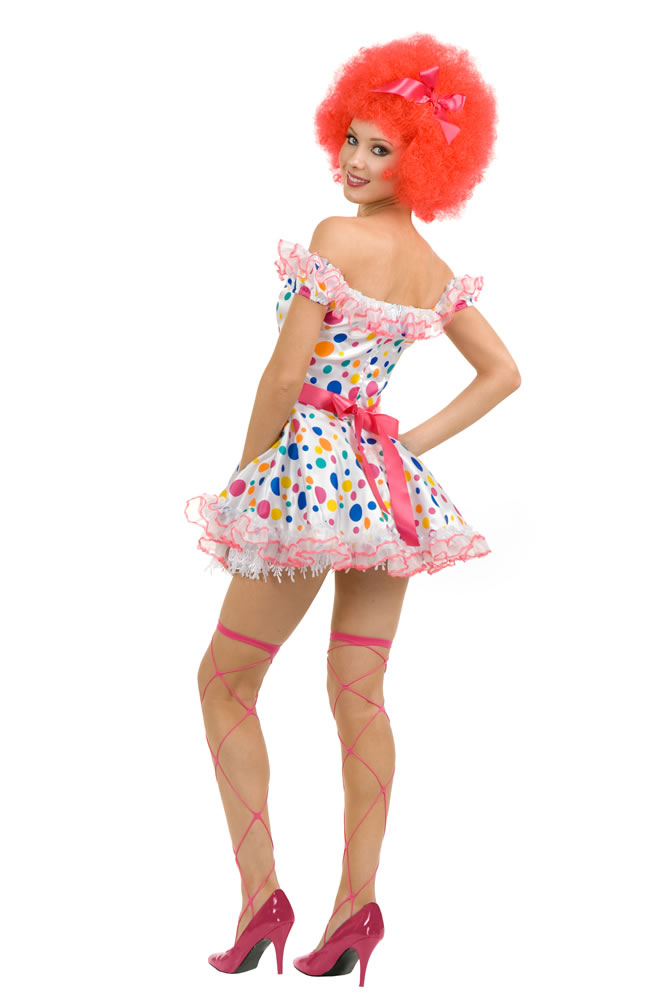 Halloweeen Club Costume Superstore Clowning Around Adult Womens Costume
